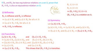equivalence relation and equivalence class | PDF