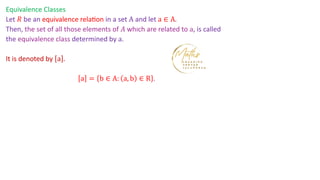 equivalence relation and equivalence class | PDF