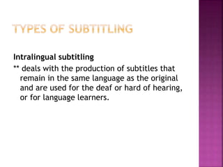 Equivalence&subtitling | PPT