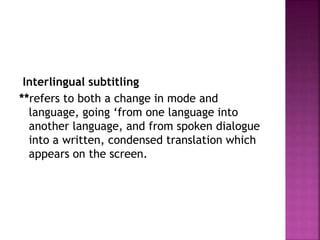 Equivalence&subtitling | PPT
