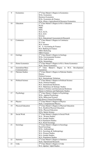 Equivalency of Qualifications in various universitiespdf | PDF