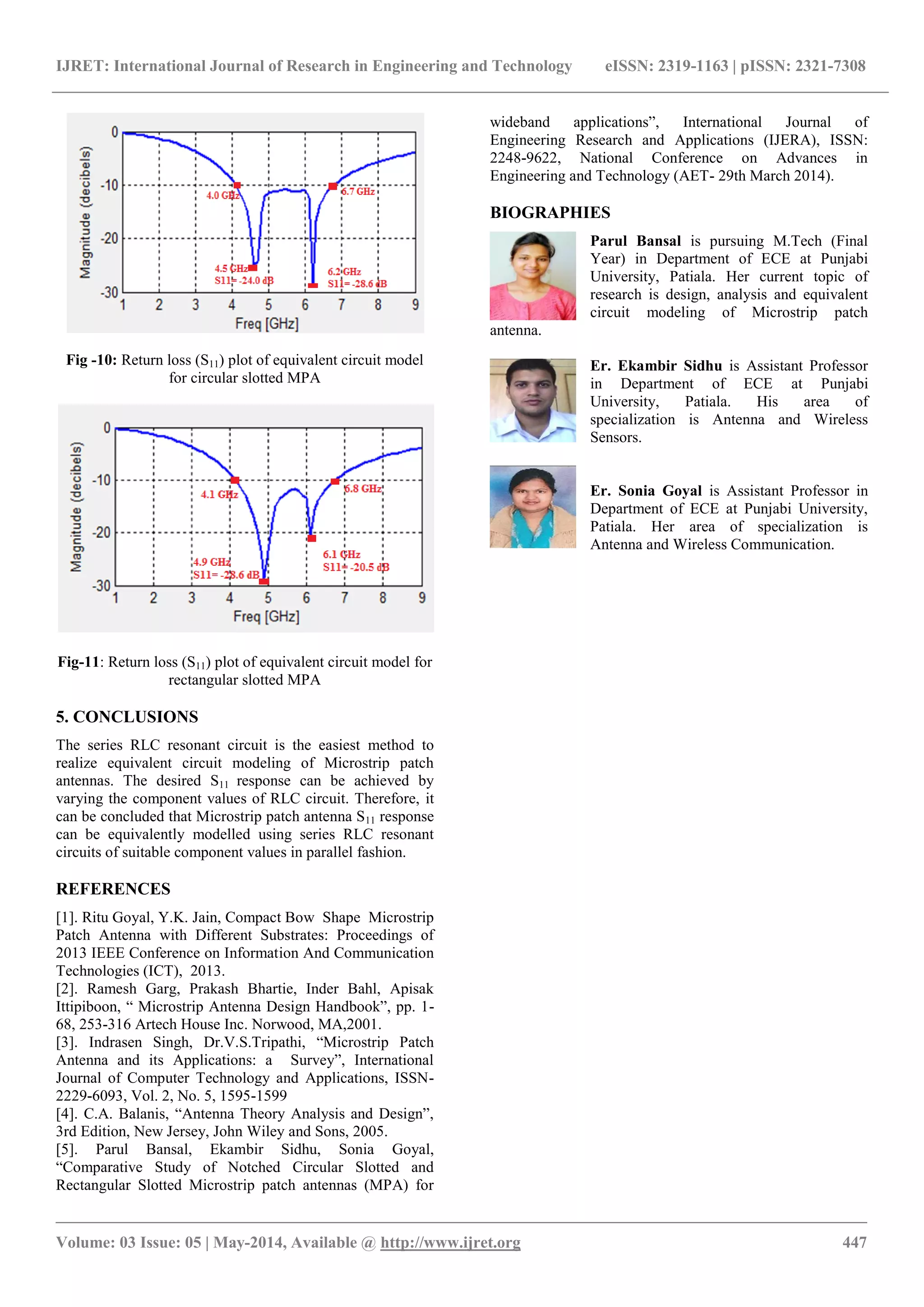 Equivalent circuit modeling of slotted microstrip patch antenna | PDF