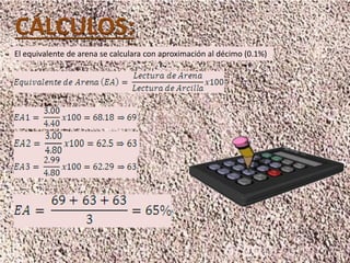 Equivalente arena TECNOLOGIA DE MATERIALES | PDF