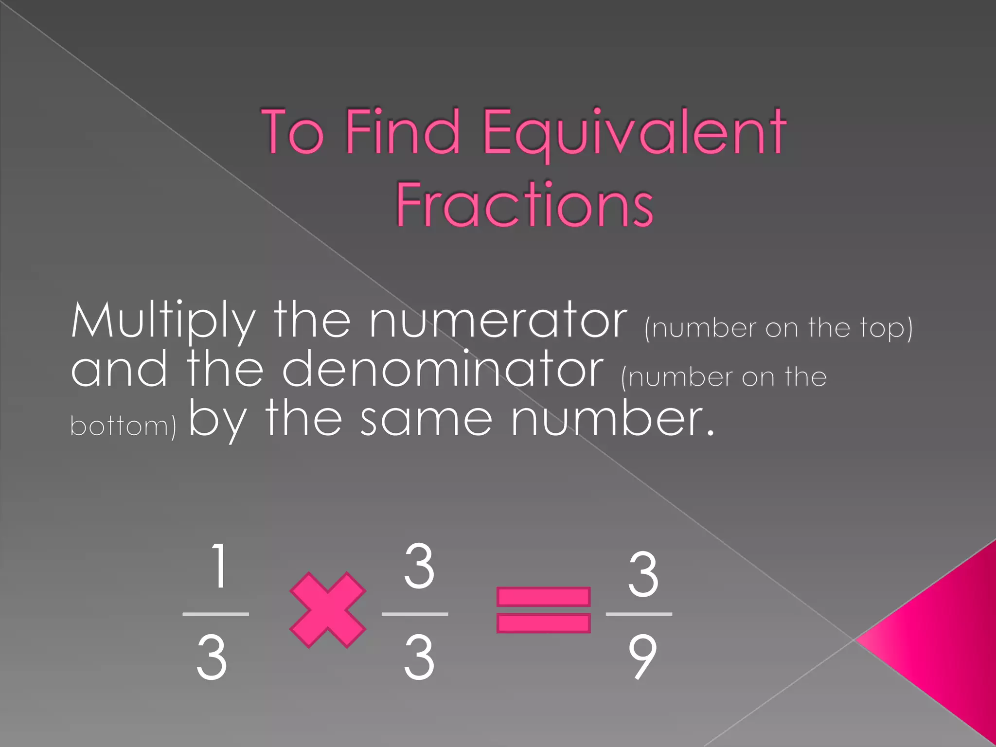 Equivalent fractions | PPT