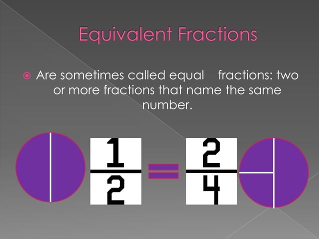 Equivalent fractions | PPT