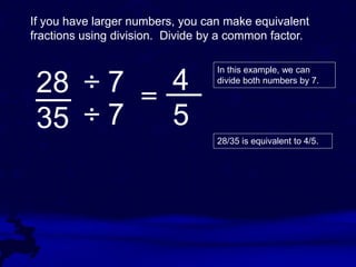 Equivalent fractions | PPT