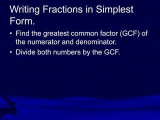 Equivalent fractions | PPT