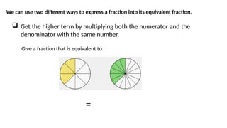 Equivalent Fractions and its different types | PPTX