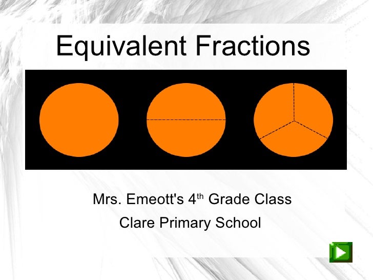 Equivalent fractions powerpoint ppt