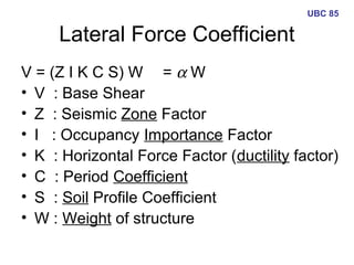 Equivalent lateral force design | PPT | Civil Engineering Industry ...