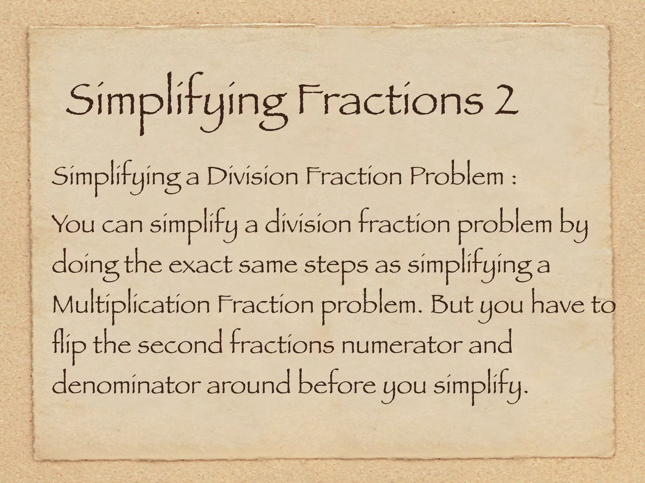 Equivalent, simplifyng and comparing fractions | KEY