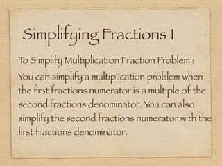 Equivalent, simplifyng and comparing fractions | KEY | Physics | Science