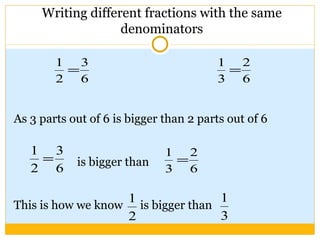 Teaching equivalent fractions | PPT