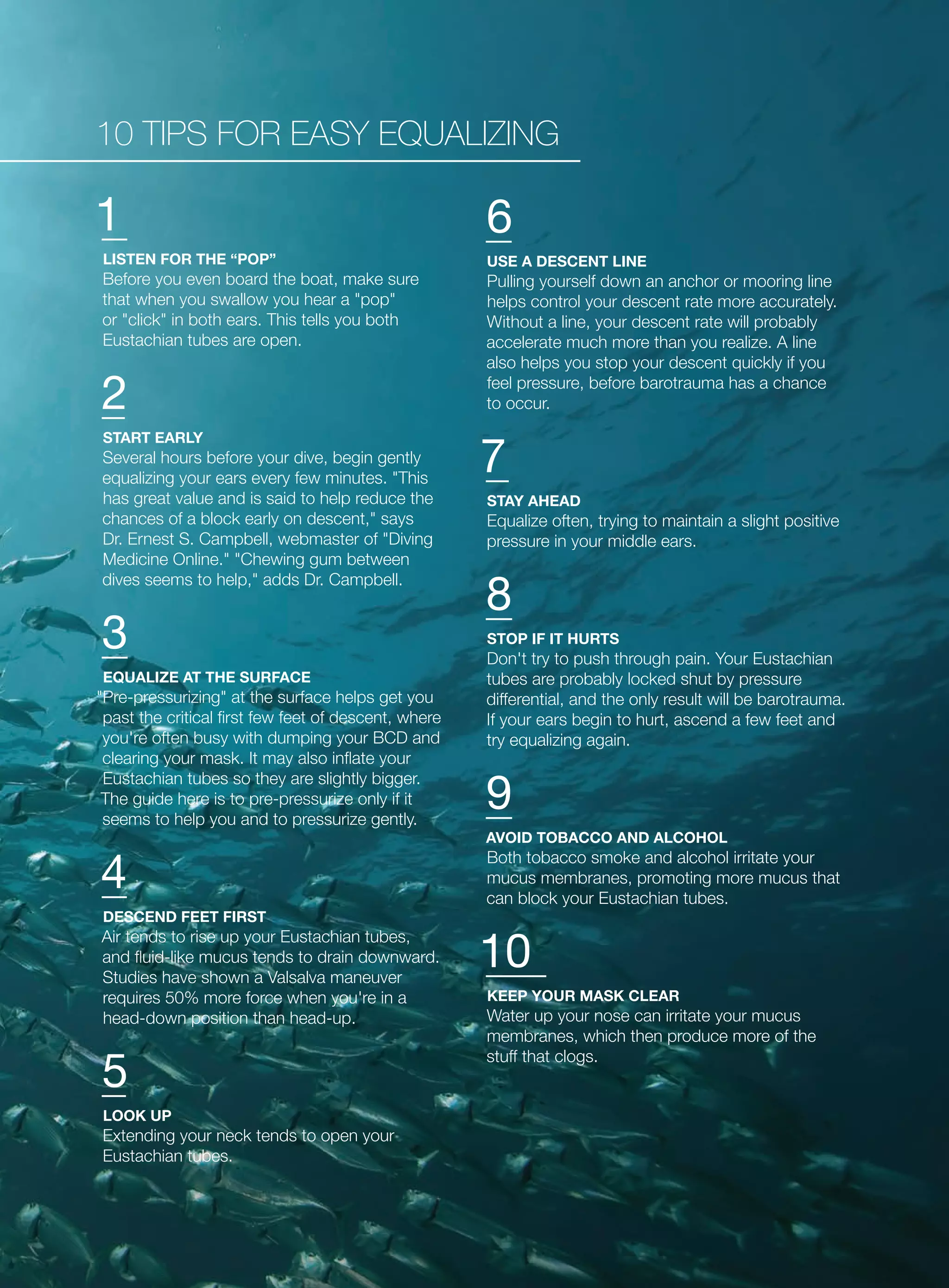 Scuba Diving Ear Equlization | PDF