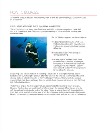 Scuba Diving Ear Equlization | PDF