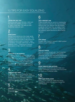 Scuba Diving Ear Equlization | PDF