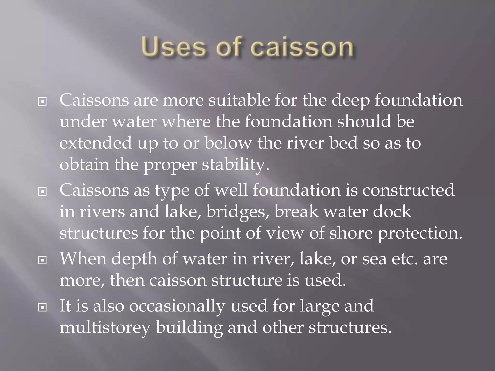 equipments used for pile and caisson foundation | PPTX