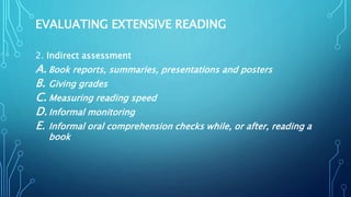A guide to Extensive Reading | PPTX