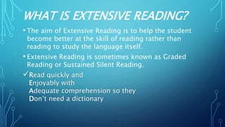 A guide to Extensive Reading | PPTX