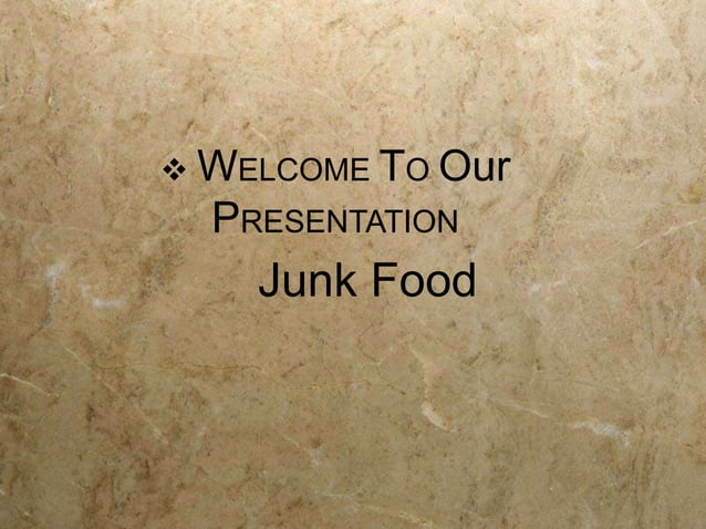 Junk food | PPT