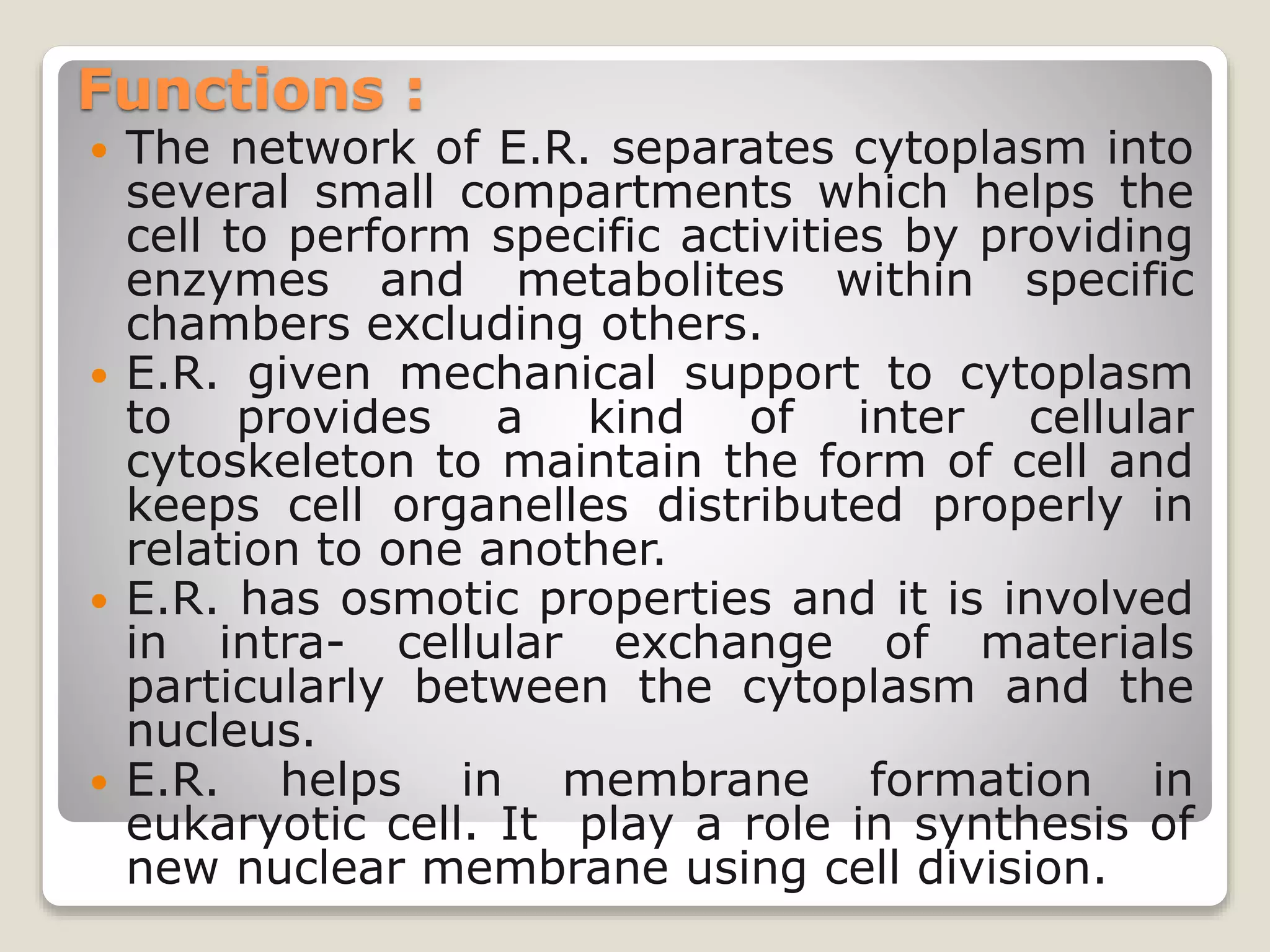 ENDOPLASMIC RETICULUM | PPT
