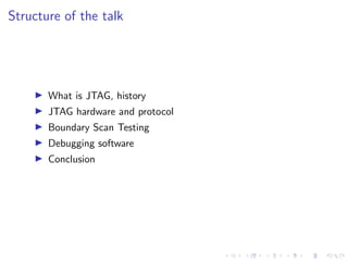 Embedded Recipes 2019 - Introduction to JTAG debugging | PPT