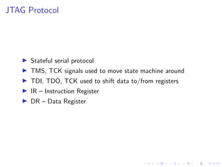 Embedded Recipes 2019 - Introduction to JTAG debugging | PPT