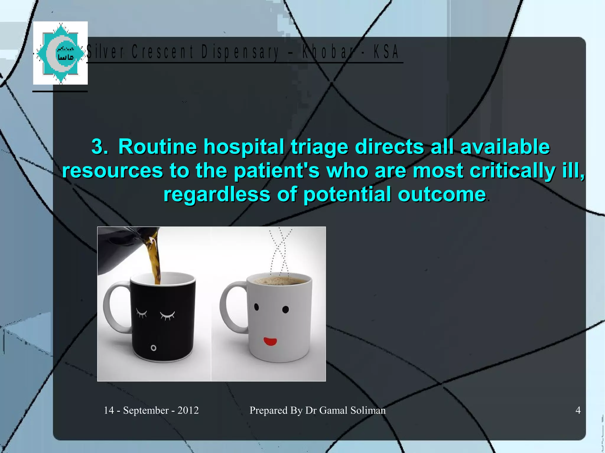 ER - Emergency department triage policy | ODP