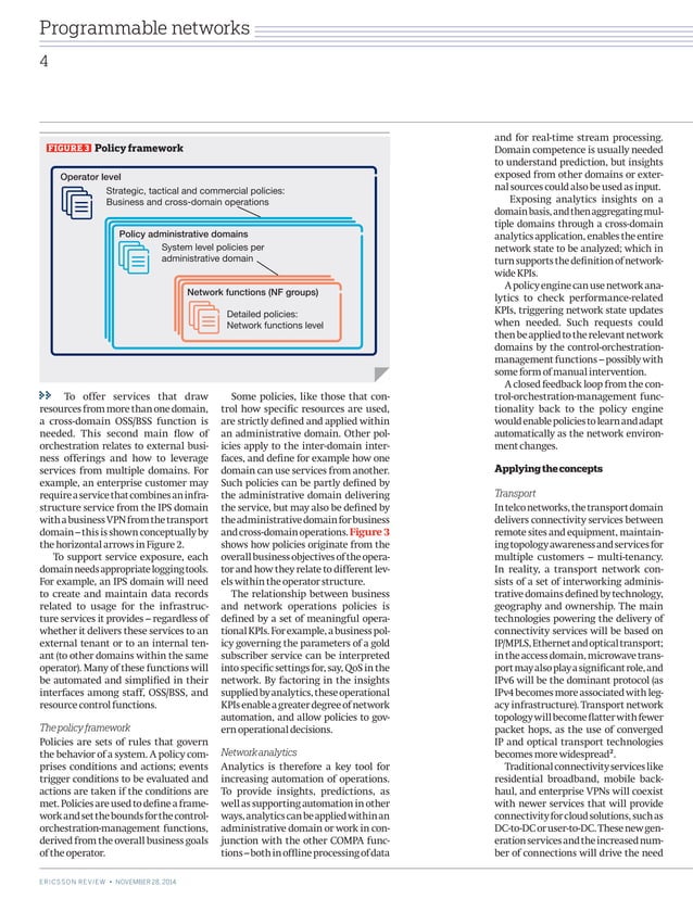 Architecture evolution for automation and network programmability | PDF