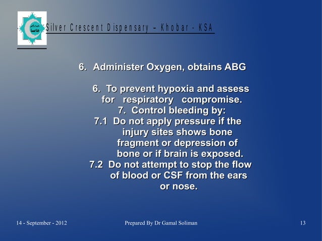 ER Head Trauma-Tetanus | ODP