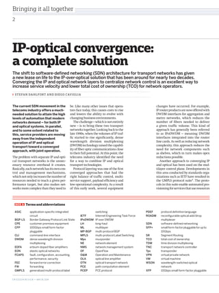 IP-optical convergence: a complete solution | PDF