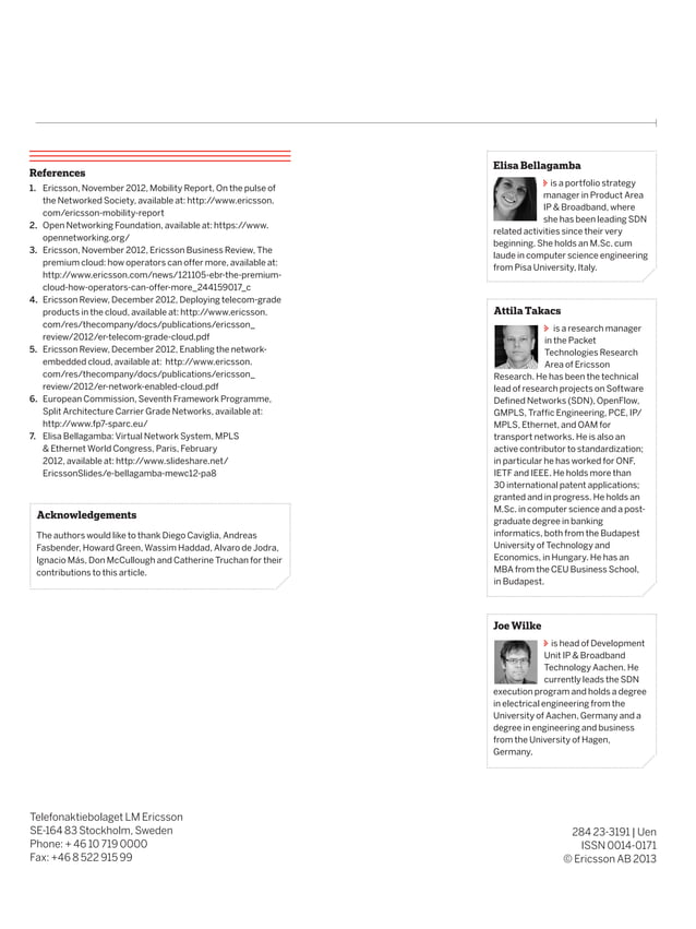 Ericsson Review: Software-Defined-Networking | PDF | Computer Networking | Computing