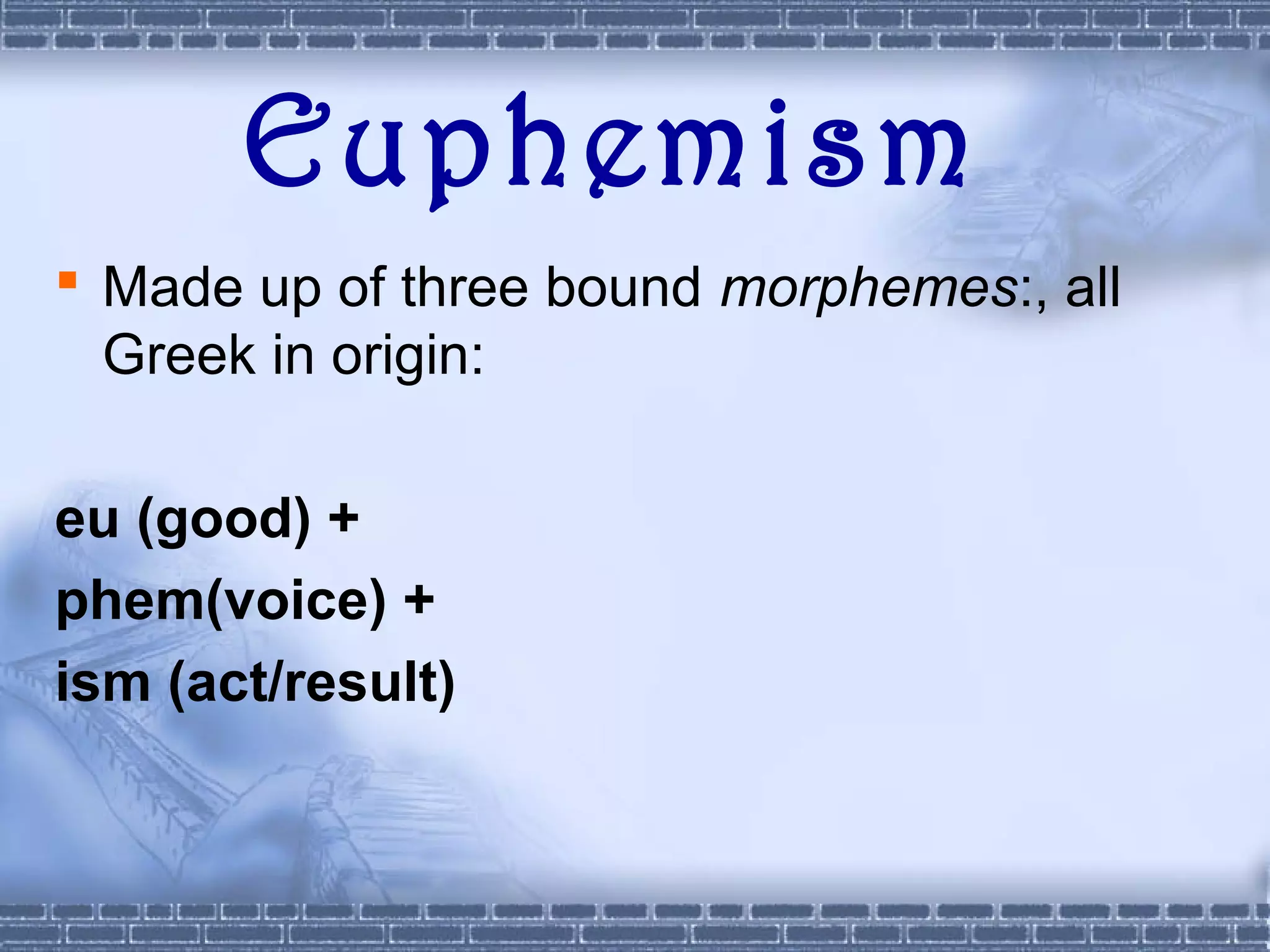 Lesson 2: Euphemism | PPT