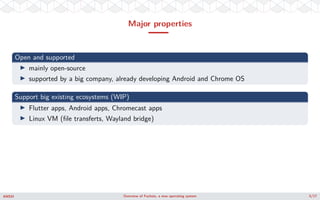 Embedded Recipes 2019 - Overview of Fuchsia, a new operating system | PDF