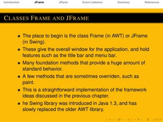 The AWT and Swing | PPT