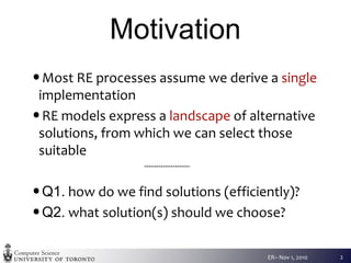 Reasoning with optional and preferred requirements | PPTX