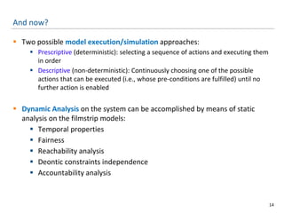 Modeling behavioral deontic constraints using UML and OCL | PPTX