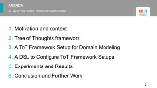 Application of the Tree-of-Thoughts Framework to LLM-Enabled Domain ...
