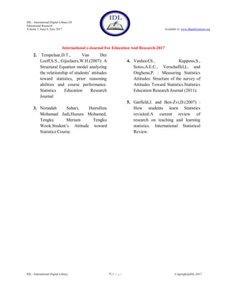 Students’ Attitude Towards Statistics | PDF