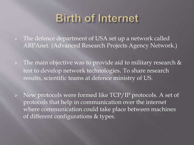 Introduction To Internet | PPT