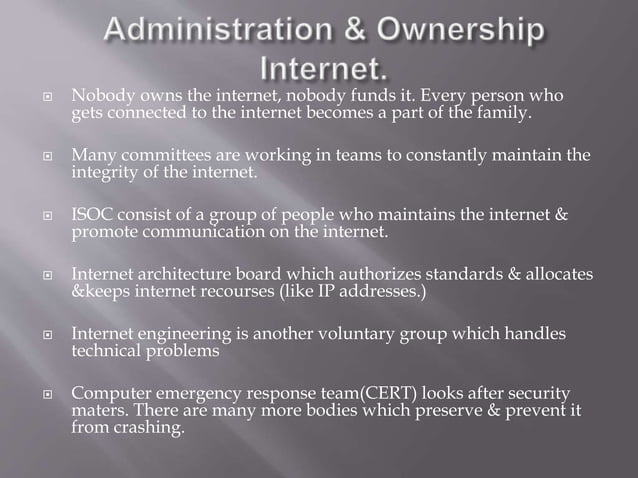 Introduction To Internet | PPT