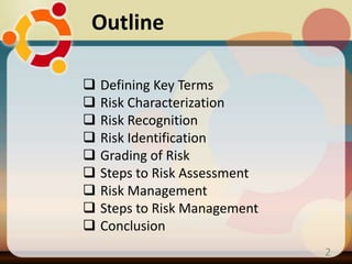 Ecological Risk Assessment
