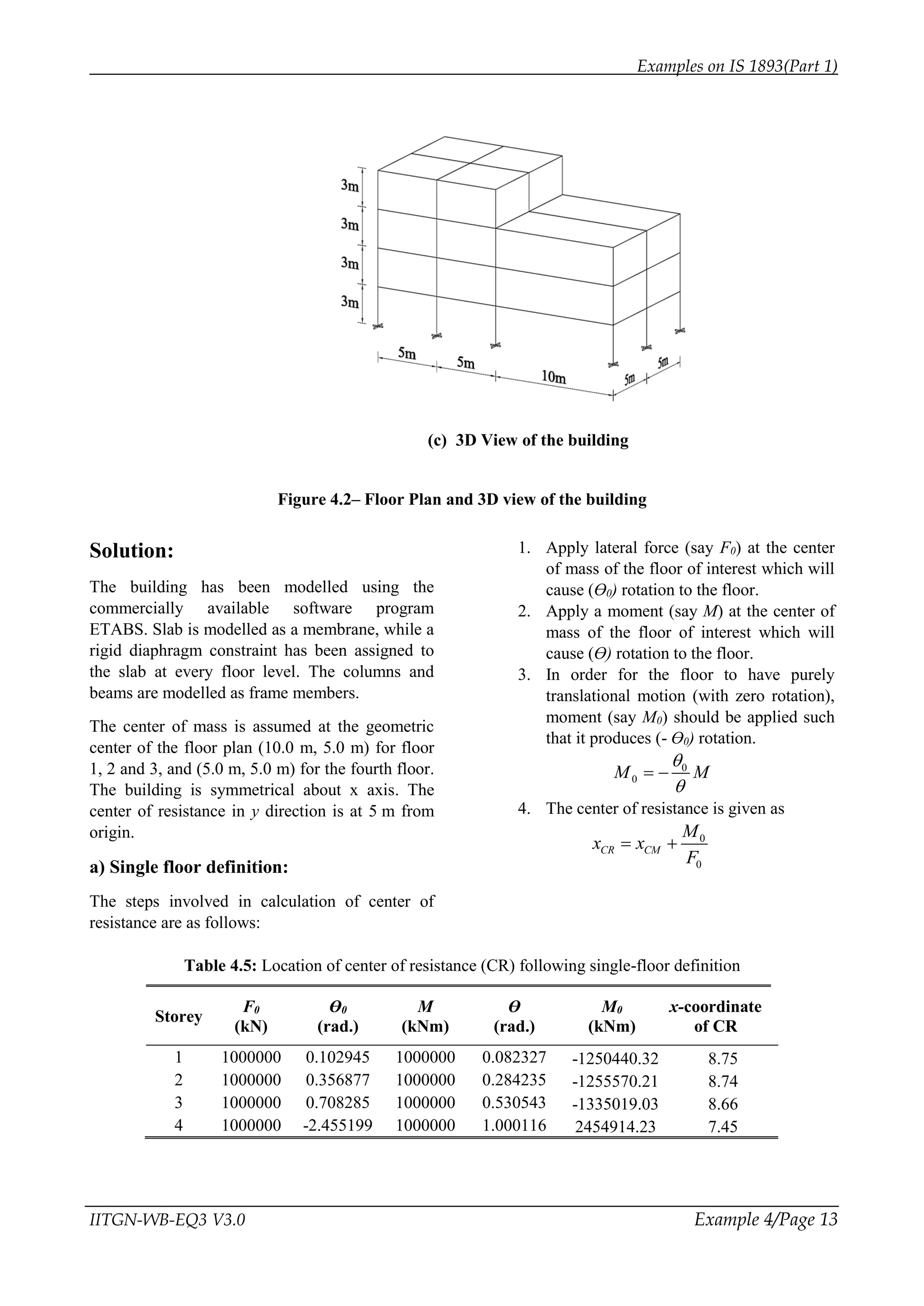 Explanatory Examples on Indian Seismic Code IS 1893 (Part I) | PDF