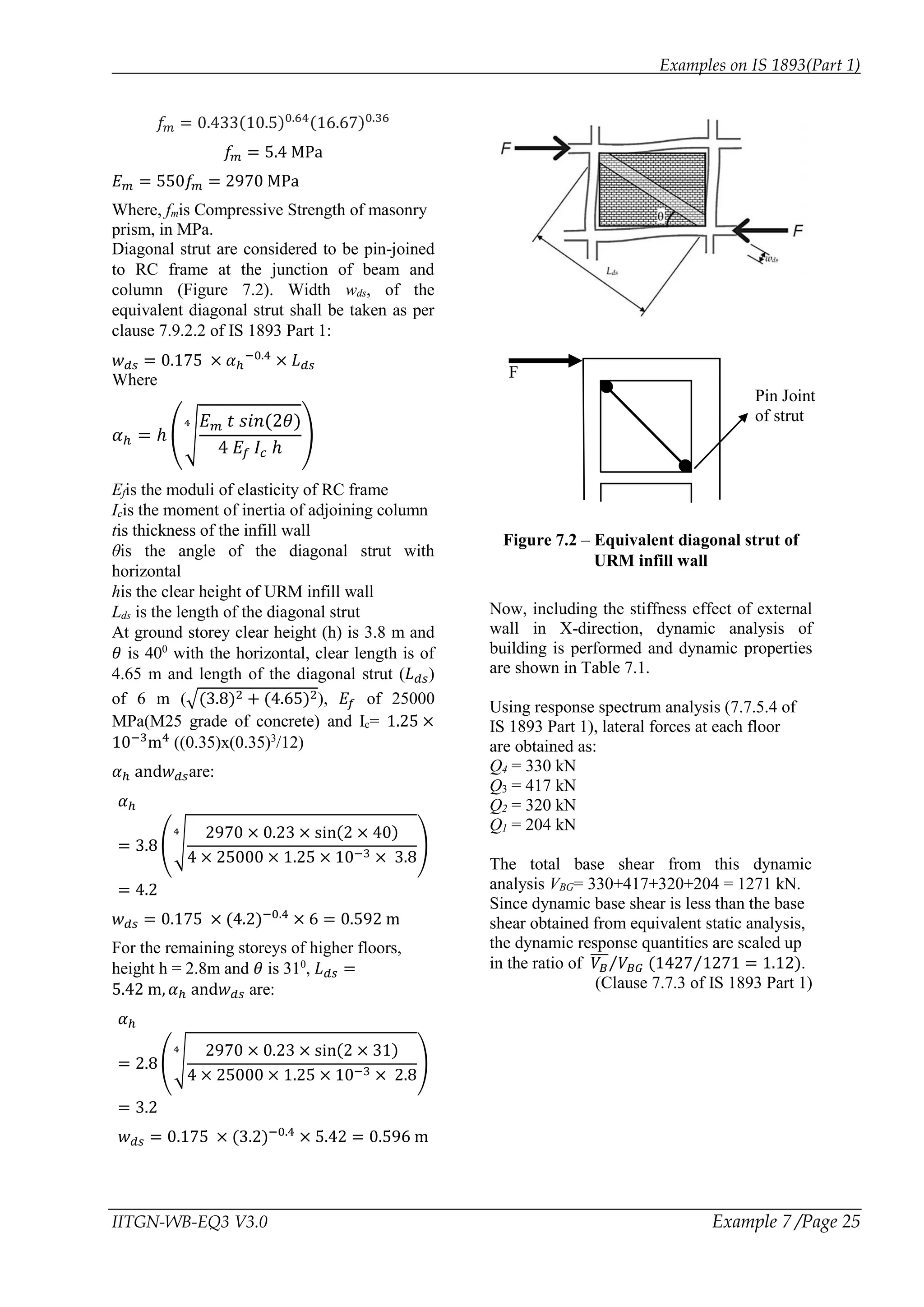Explanatory Examples on Indian Seismic Code IS 1893 (Part I) | PDF