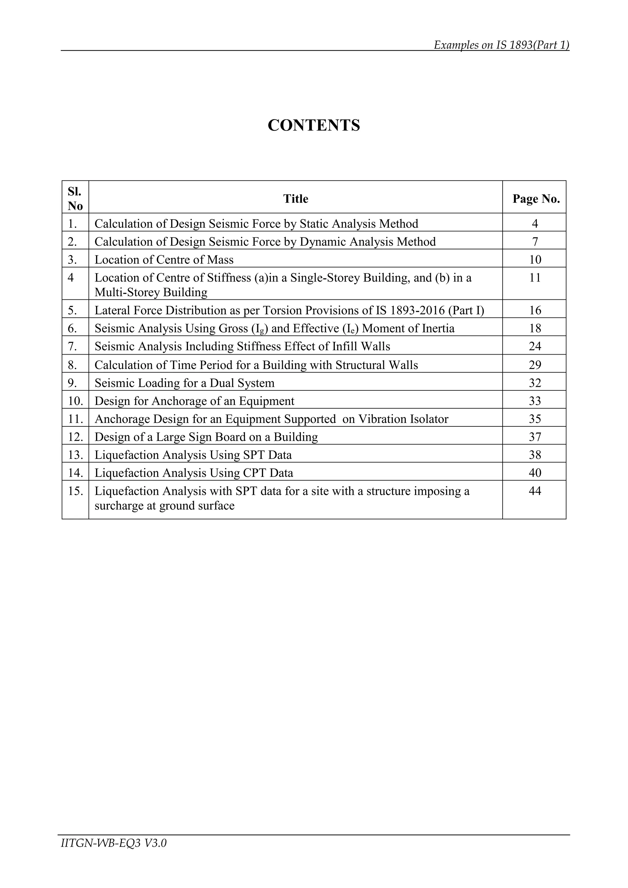 Explanatory Examples on Indian Seismic Code IS 1893 (Part I) | PDF