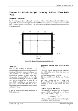 Explanatory Examples on Indian Seismic Code IS 1893 (Part I) | PDF