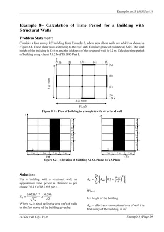 Explanatory Examples on Indian Seismic Code IS 1893 (Part I) | PDF