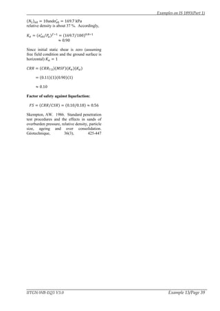 Explanatory Examples on Indian Seismic Code IS 1893 (Part I) | PDF