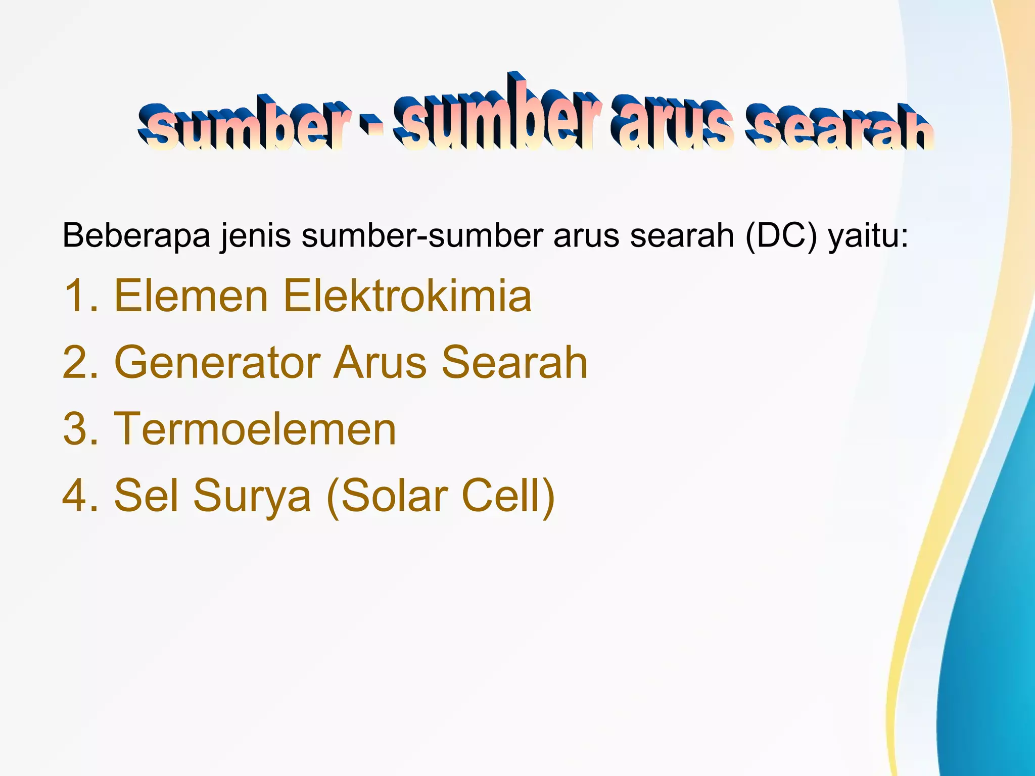 Rangkaian Arus Searah DC | PPT