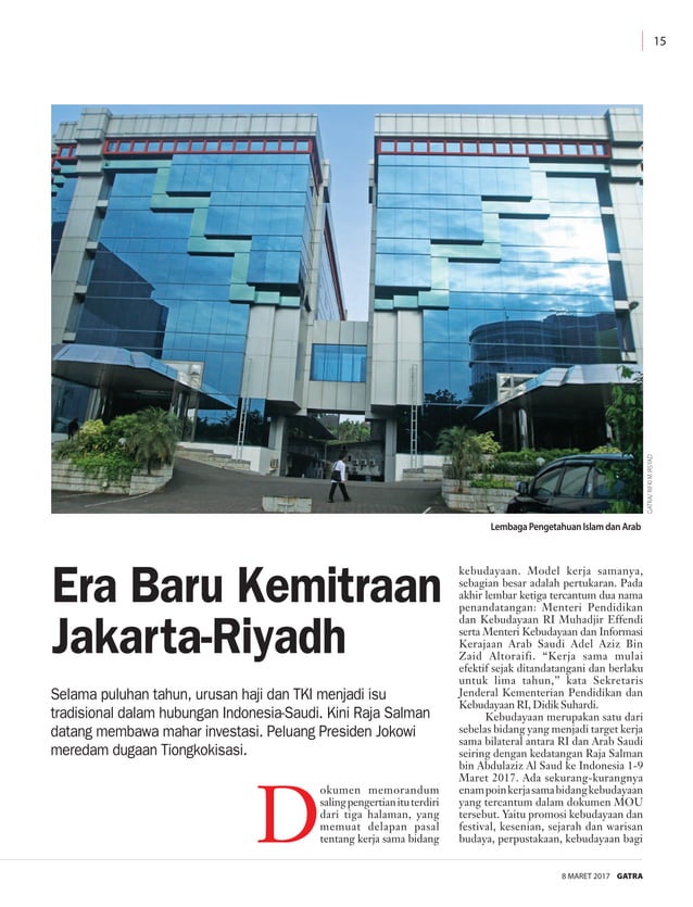 Era Baru Kemitraan Jakarta Riyadh | PDF